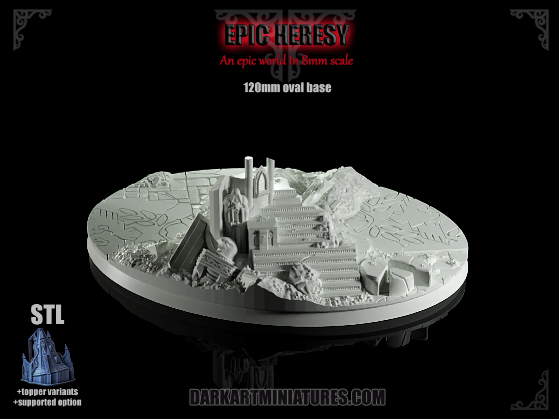 Epic Heresy - 120mm Oval 6-8mm scale base topper – Metal Oak Casting ...
