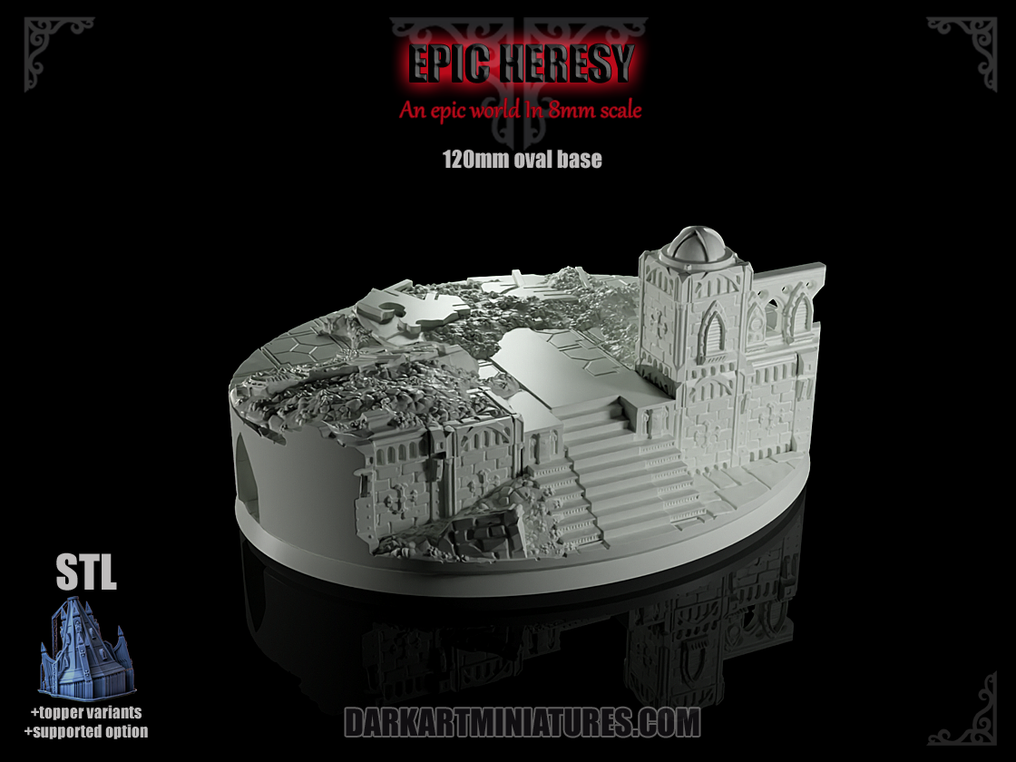 Epic Heresy - 120mm Oval 6-8mm scale base topper – Metal Oak Casting ...